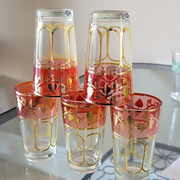 Dining | Moroccan Tea Glasses Set Of 5 | Poshmark